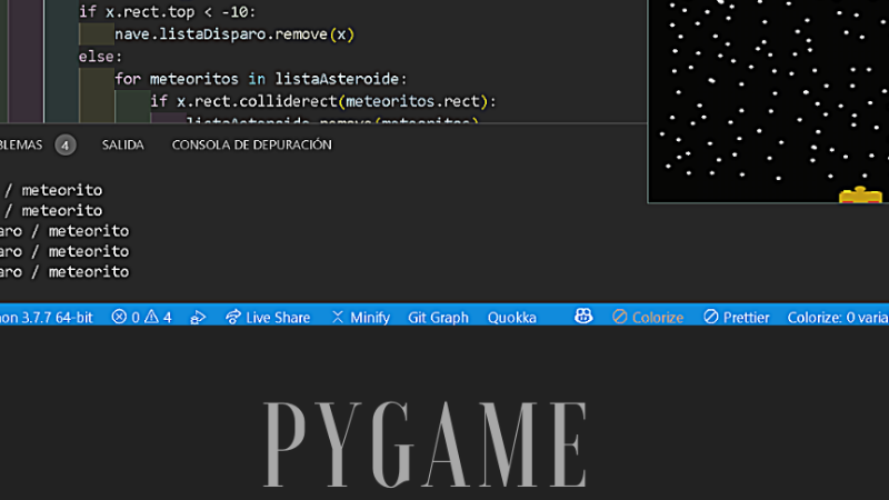 GAMeDU | Crea tu propio juego con Python